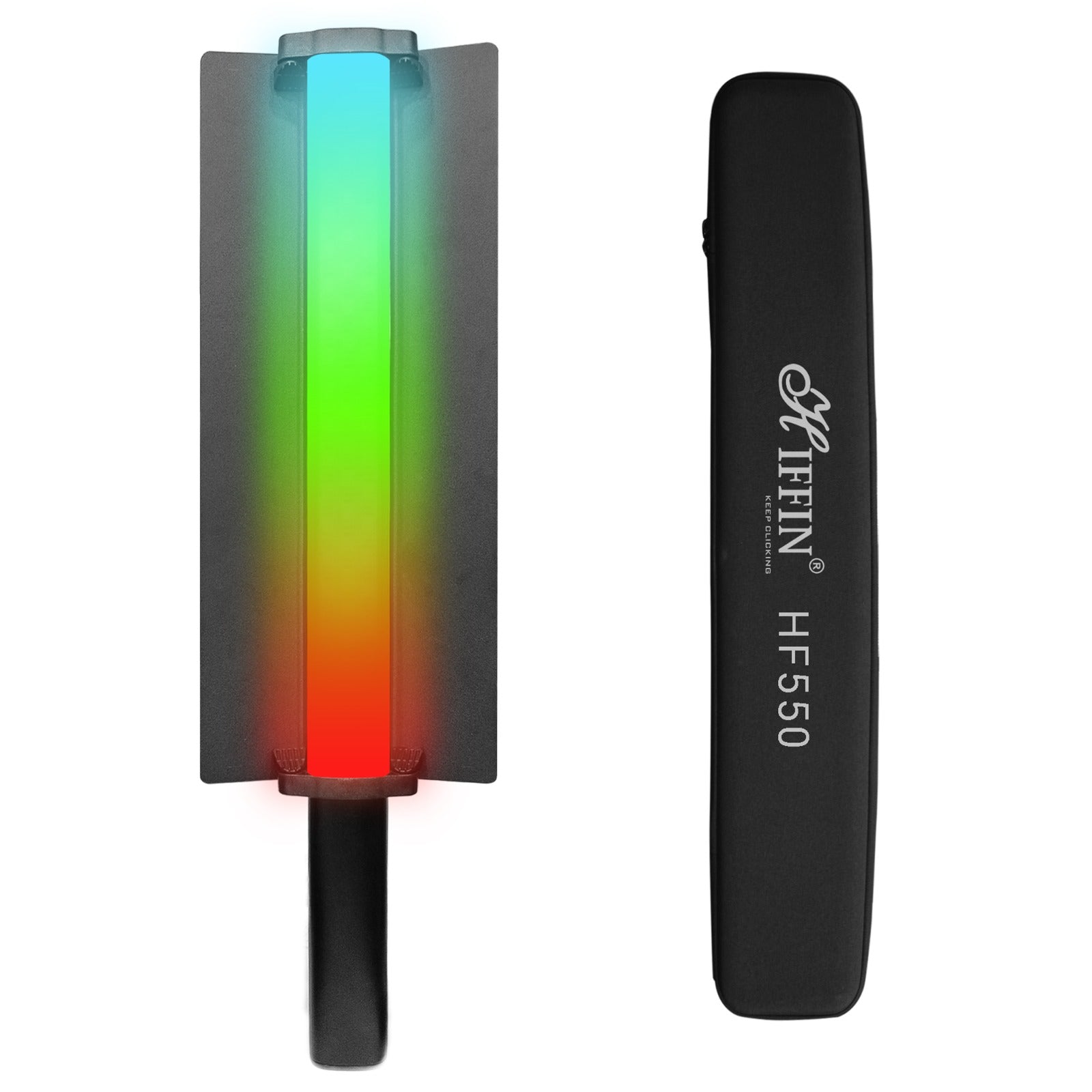 HIFFIN HF-550 RGB LED Light Stick for Photography, 2500K-9900K Adjusta
