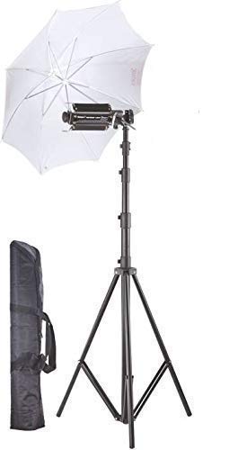 HIFFIN® Porta Kit 1000w Light with 9 feet Light Stands and Umbrella Li